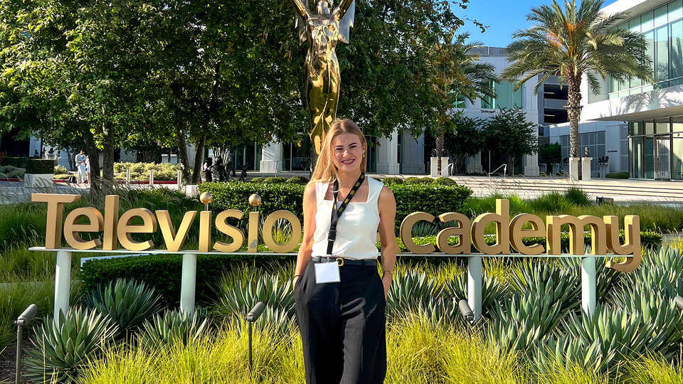 Christensen selected for Television Academy internship | Johnny Carson Center for Emerging Media ...